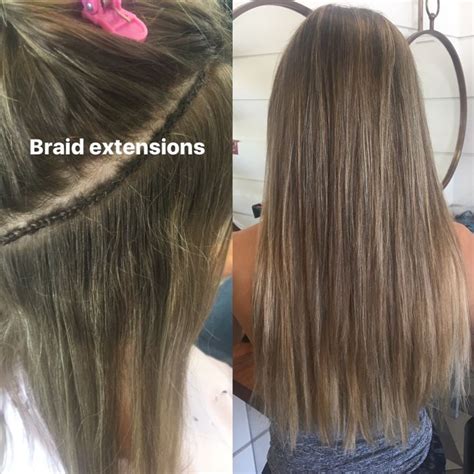 Braid Extensions By Alexa Habitsalon A More Gentle Method For Your Hair Sewn In Extensions