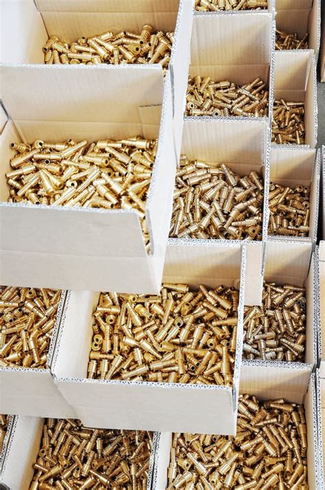Boxes With Brass Fittings Produced With Cnc Lathe Stock Image Image