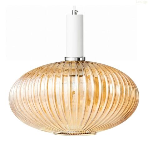 Lampa Wisz Ca Szklana Bursztynowa Moderna Du A Bia A Zawie Sklep Internetowy Ledigo