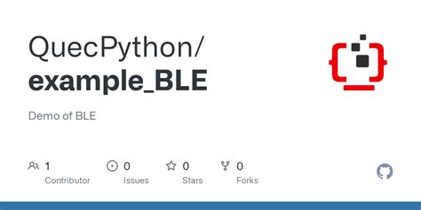 Github Quecpythonexampleble Demo Of Ble