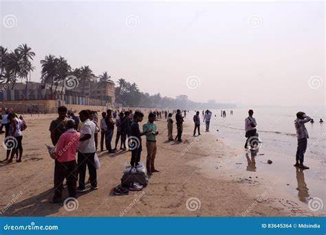 Juhu Strand Mumbai Redaktionelles Stockbild Bild Von Strände 83645364