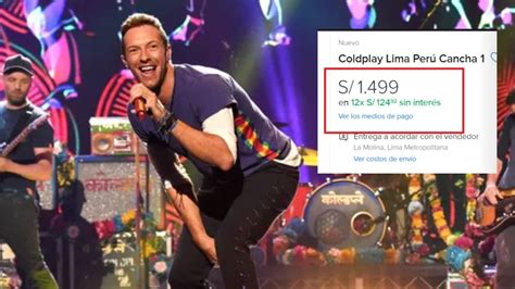 Coldplay en Perú revendedores duplican precio de las entradas a pocas