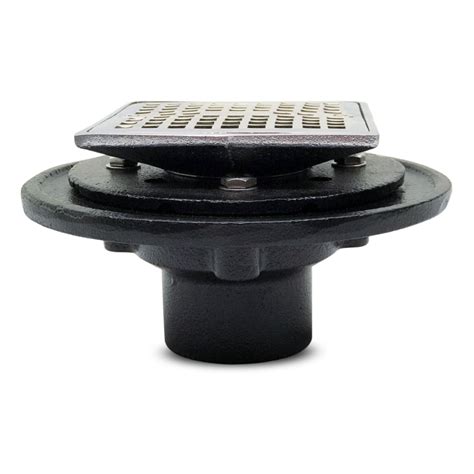 No Hub Cast Iron Shower Drain Chrome Plating Aluids Usa