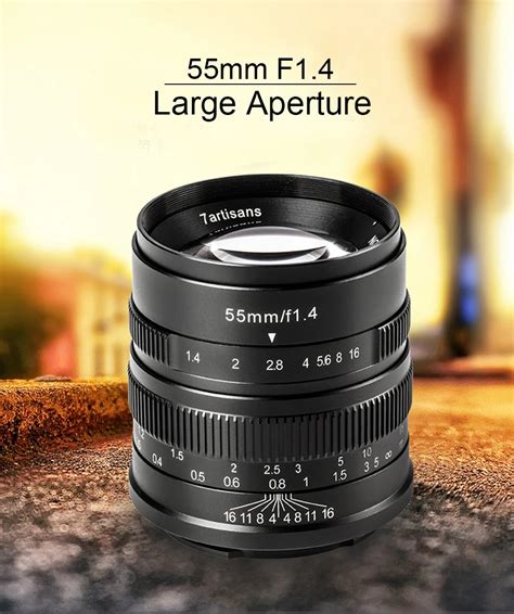 7 ремесленников 55 мм F1.4 Большая диафрагма ручной фокусировки ...