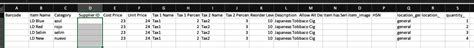 Items Import Template · Issue 2812 · Opensourceposopensourcepos · Github