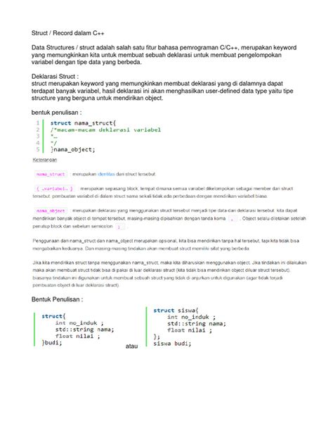 Materi C Struct Pdf