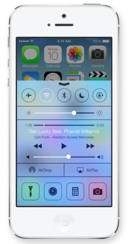 IOS 7 Brings Brand New Control Center With Toggles