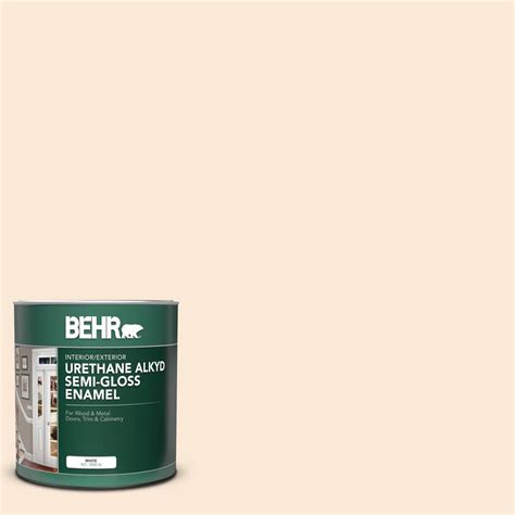 BEHR 1 Qt 270A 1 Peach Fade Semi Gloss Enamel Urethane Alkyd Interior