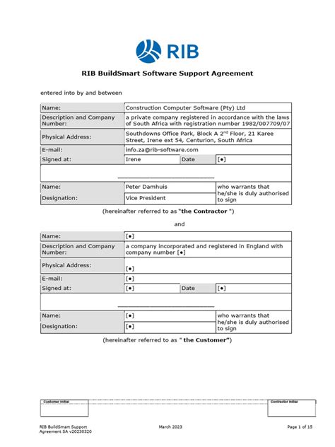 04 Buildsmart Support Agreement Pdf Indemnity Breach Of Contract