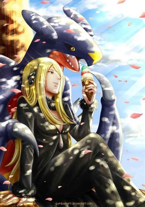 Garchomp And Cynthia