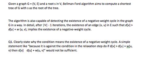 Solved Given A Graph G V E And A Roots In V