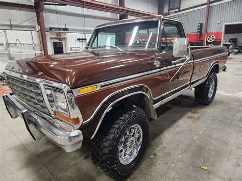 1978 Ford F250 Brown 4wd Manual Ranger Xlt For Sale