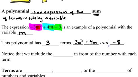4 1 Introduction To Polynomials 1 Youtube