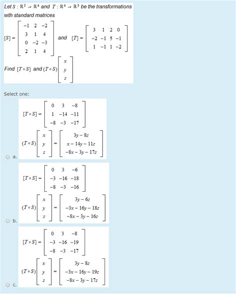 solved let s r3 r4 and t r4 r3 be the transformations