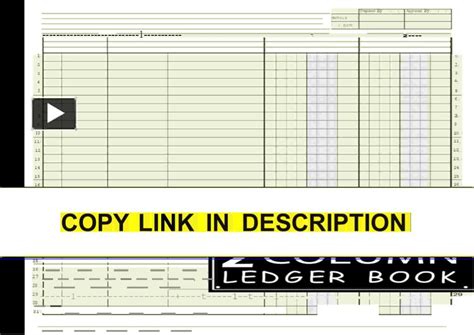 Download 2 Column Ledger Book Simple Two Column For Bookkeeping And Accounting Log Pdf