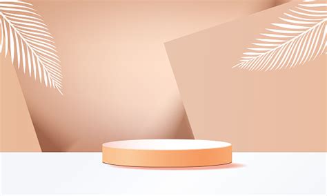 Ilustración De Maqueta De Podio Geométrica 3d Hoja Concepto De Netural