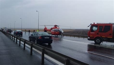 Accident soldat cu trei răniţi pe Autostrada Soarelui