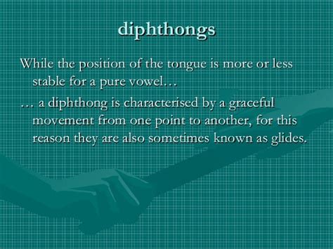 Diphthongs
