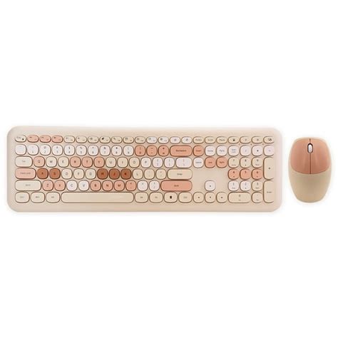 Mofii 666 2 4g Wireless Keyboard Combo Mixed Color 110 Key Keyboard Set