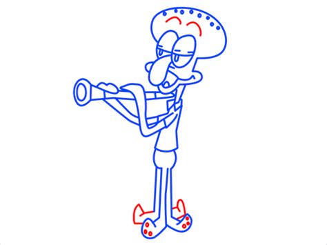 How to draw Squidward step by step for beginners Vẽ Từng Nét Nhỏ
