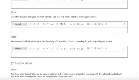 Complete The Table With 3 Major IR Peaks 2pts Use Chegg Com