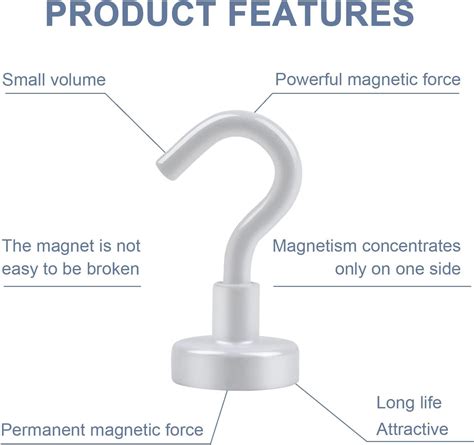Diymag Magnetic Hooks 25lbs Strong Heavy Duty Cruise