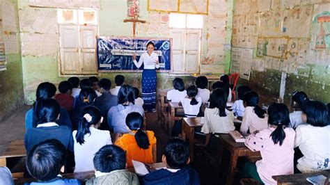 ခိုလမ်မြို့၊ အ မ က နောင်ပိန် ကျောင်းတွင် လူငယ်နှင့်စာပေ အသိပညာပေးဟောပ