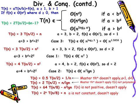 Ppt Cosc Divide And Conquer Powerpoint Presentation Free