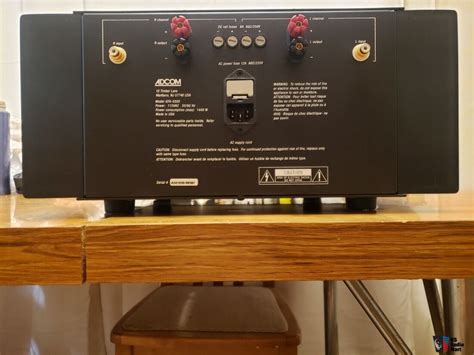 Adcom Gfa 5500 Power Amp One With Captive Power Cord One With Detachable Cord Photo 3570685