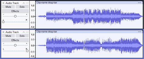 Splitting And Joining Stereo Tracks Audacity Manual