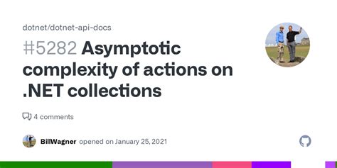 Asymptotic Complexity Of Actions On NET Collections Issue Dotnet Dotnet Api Docs GitHub