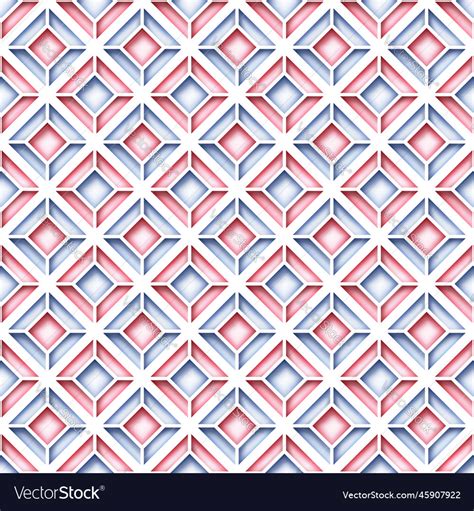 Seamless Colorful Geometric Pattern With Rhombuses