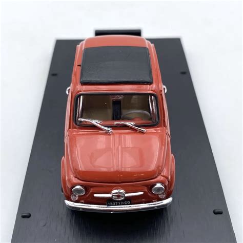 Brumm Model Car 143 Fiat 500f Closed 1965 Coral Red Motorsport Maranello