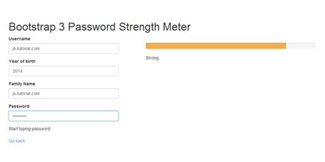 Js Tutorial Jquery Password Strength Meter