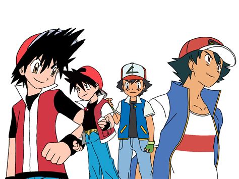 A Fanart I Drew Of Ash And Red From Pokemon Adventures Scrolller