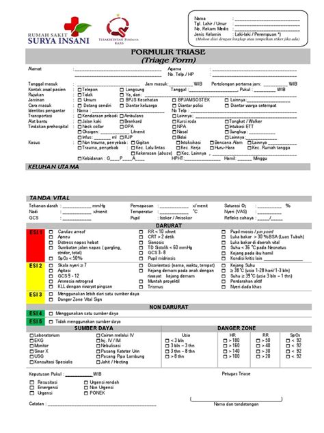 Formulir Triase Pdf