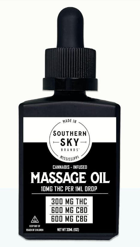 Massage And Intimacy Oil 122 Thccbdcbg Southern Sky Brands