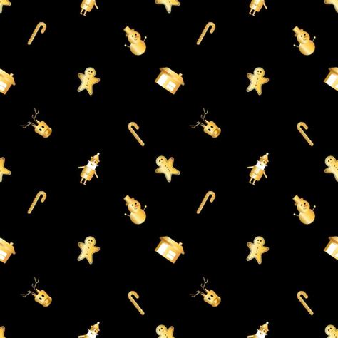 Premium Vector Rounded Corner Christmas Object Pattern Created In