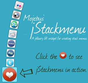 JStackmenu Beautiful Stack Menu JQuery Plugins