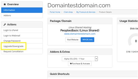 How To Upgradedowngrade Your Package Knowledgebase Peopleshost