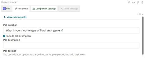 how do i use the poll widget core widgets openlearning help community
