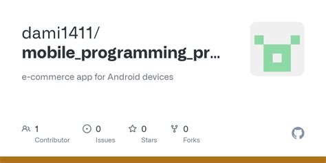 GitHub Dami Mobile Programming Project E Commerce App For Android Devices