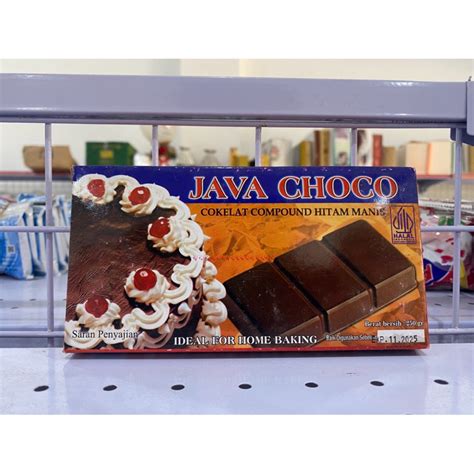 Jual Java Choco Dcc 250g Coklat Batang Dark Compund Chocolate Shopee Indonesia
