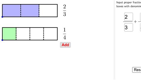 Fraction Model Geogebra