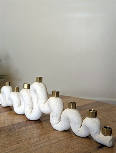 I Made This Fun Menorah From Air Dry Clay Rjudaism