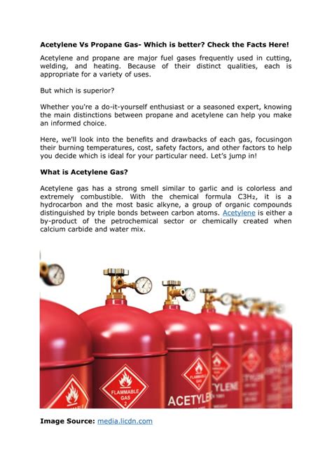 Ppt Acetylene Vs Propane Gas Which Is Better Check The Facts Here