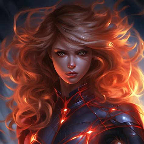 Premium Ai Image Digital Comic Book Of A Female Superheroes