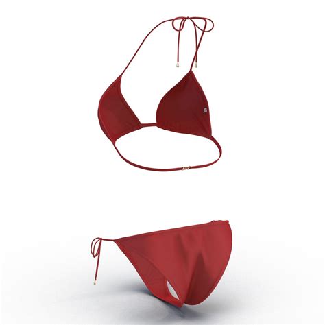 3d Bathing Suit Red Model