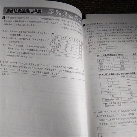 基礎 資料読み取り編 公立中高一貫校適性検査対策ステップアップ問題集 メルカリ