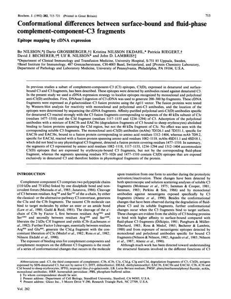 pdf conformational differences between surface bound and fluid phase